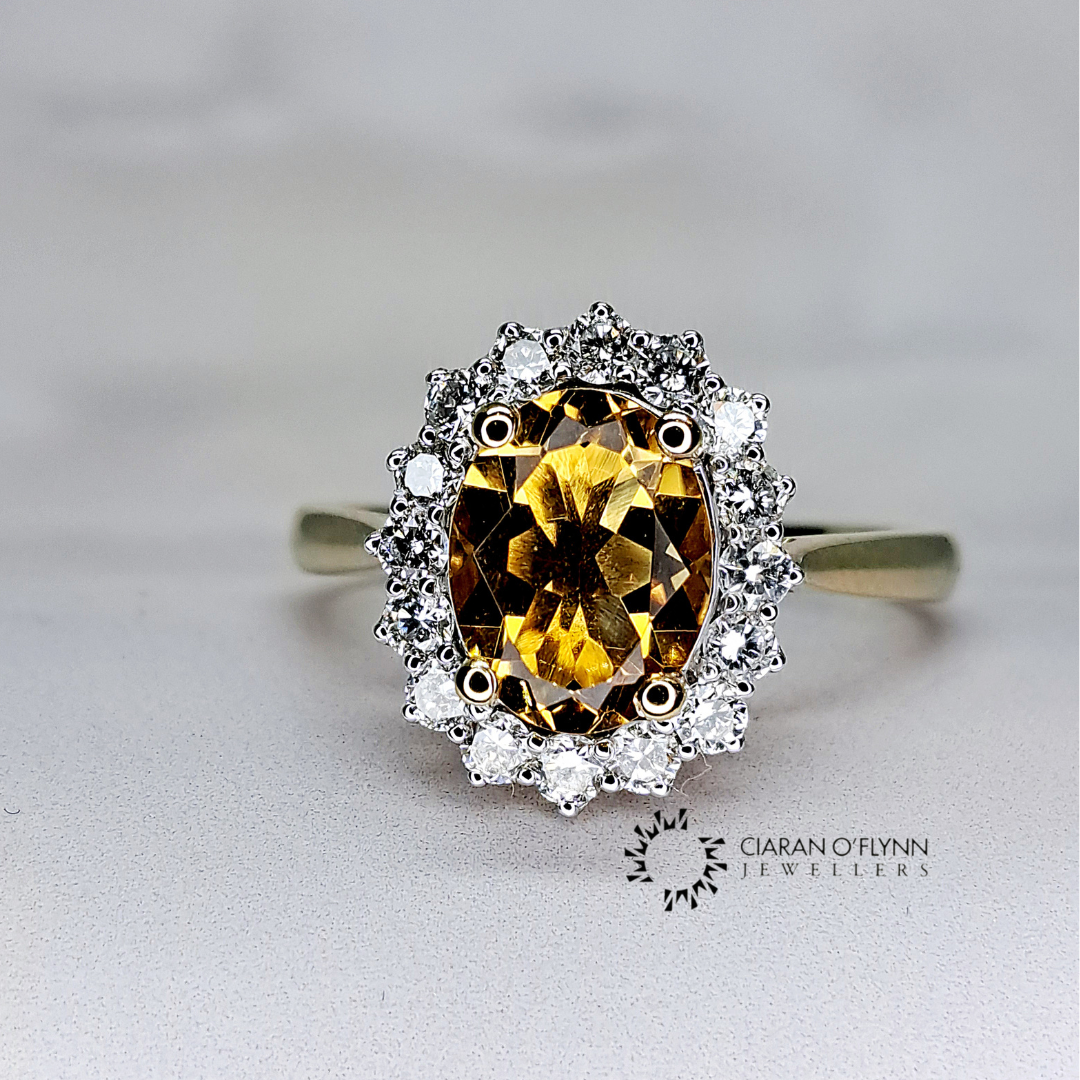 Diamond and Citrine Ring | Ciaran O Flynn | Dungarvan – Ciaran O Flynn ...