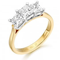 Diamond Princess cut Engagement Ring – Ciaran O Flynn Jewellers